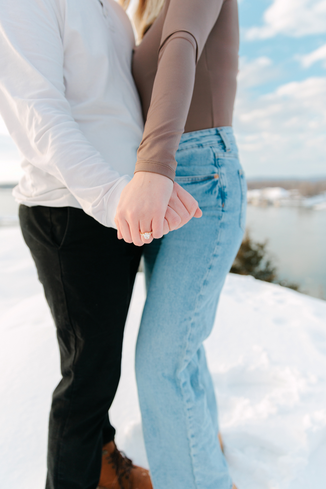 A Snowy Surprise: Devin & Genevieve’s Magical Proposal at Hermann Hill ...