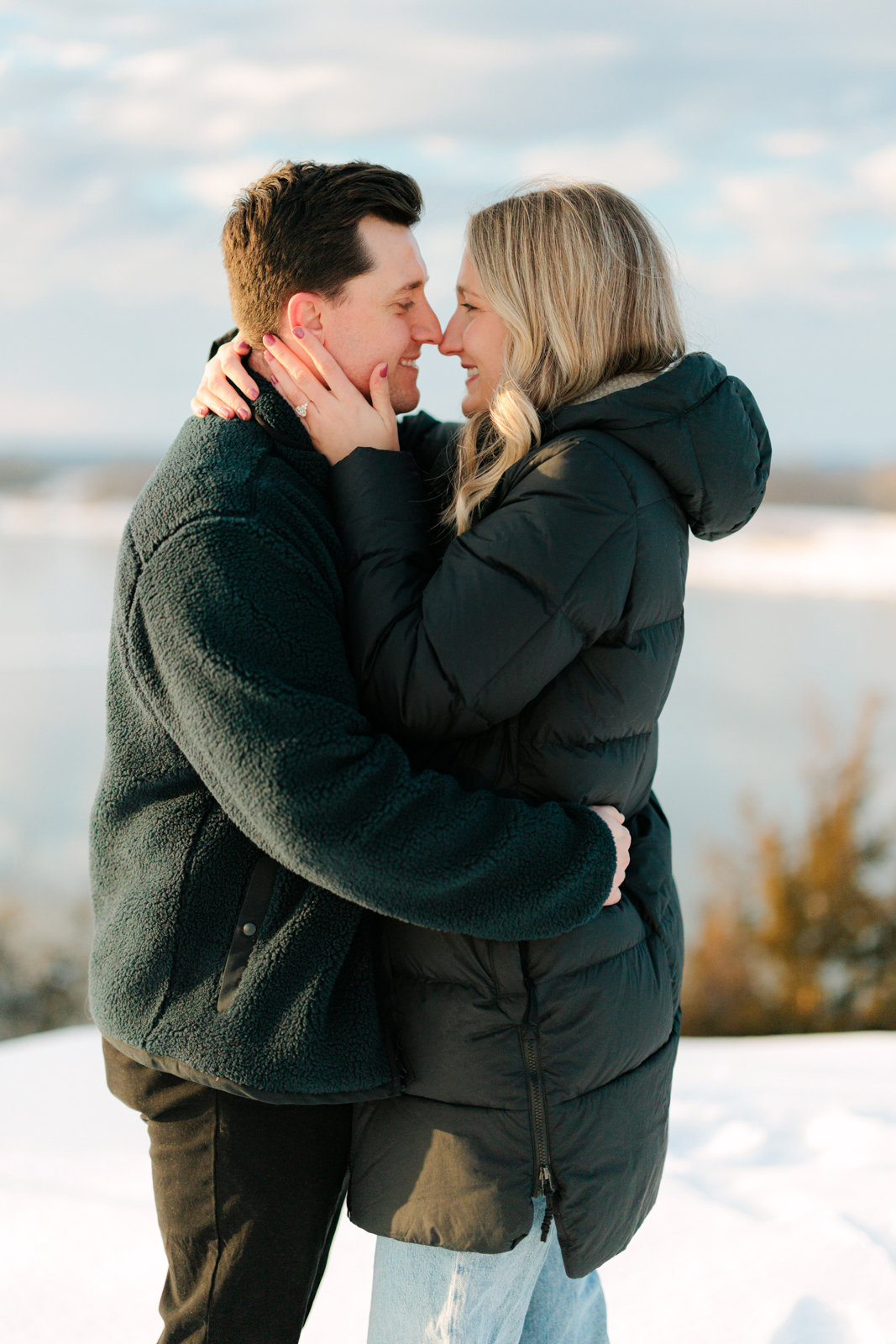 A Snowy Surprise: Devin & Genevieve’s Magical Proposal at Hermann Hill ...