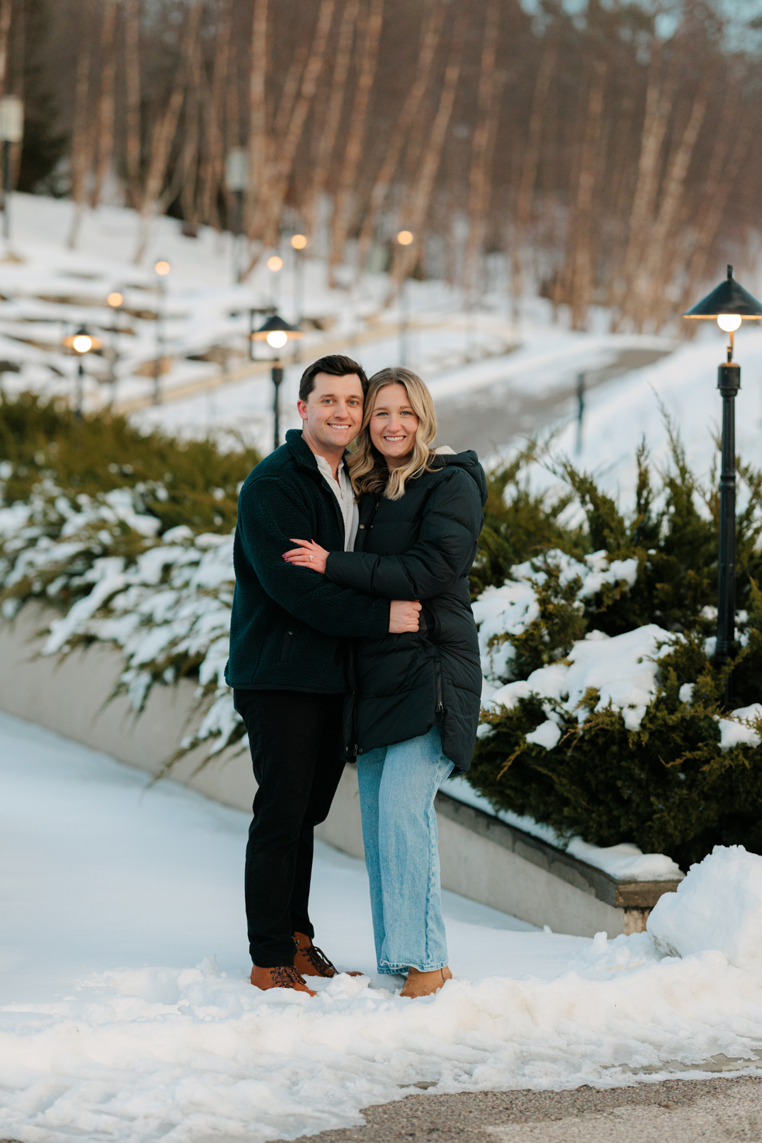 A Snowy Surprise: Devin & Genevieve’s Magical Proposal at Hermann Hill ...