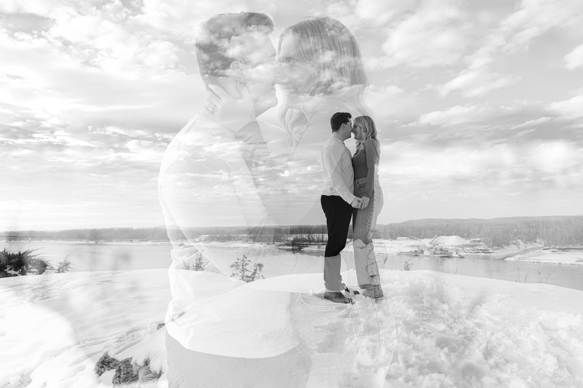 A Snowy Surprise: Devin & Genevieve’s Magical Proposal at Hermann Hill ...